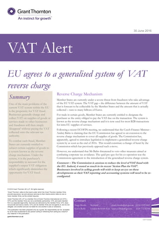 Vat Alert - reverse charge | PDF