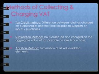 Vat And Its Applications | PPT