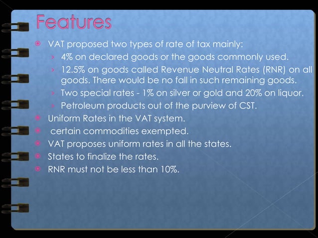 Vat And Its Applications | PPT