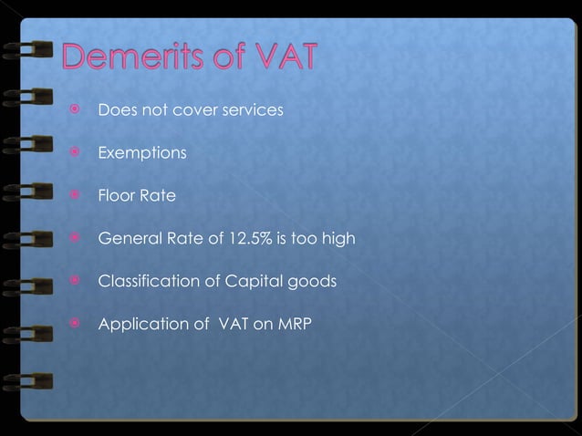 Vat And Its Applications | PPT