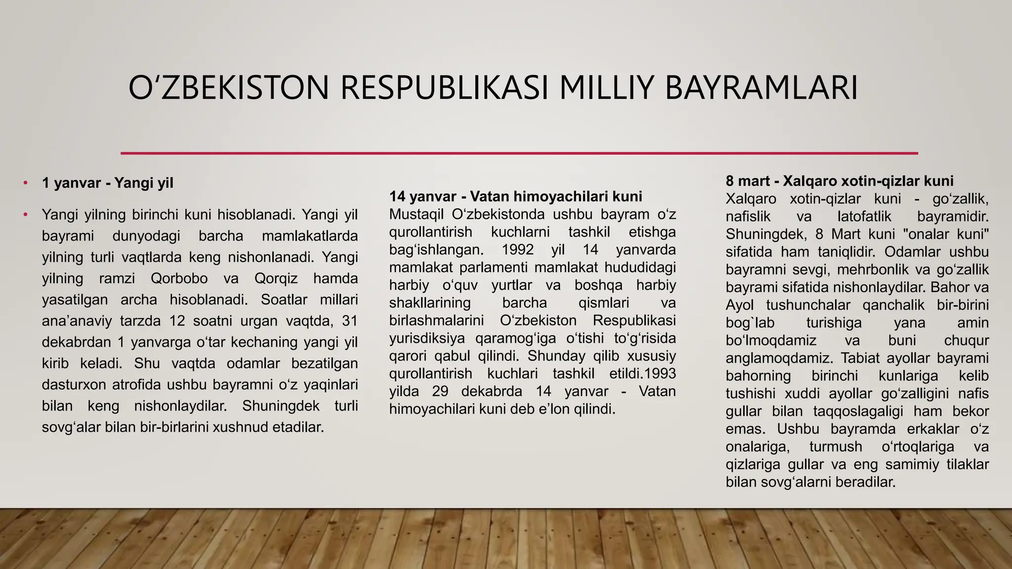 Vatan va vatanparvarlik presentation about army of uzb | PPT