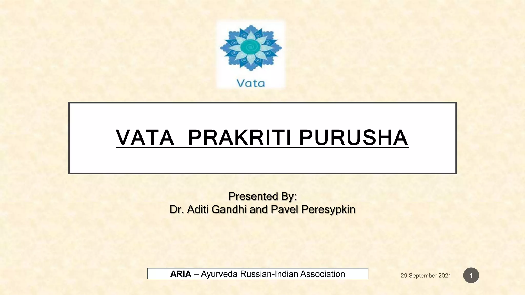 Vata Prakruti Purusha Lakshana | PPTX