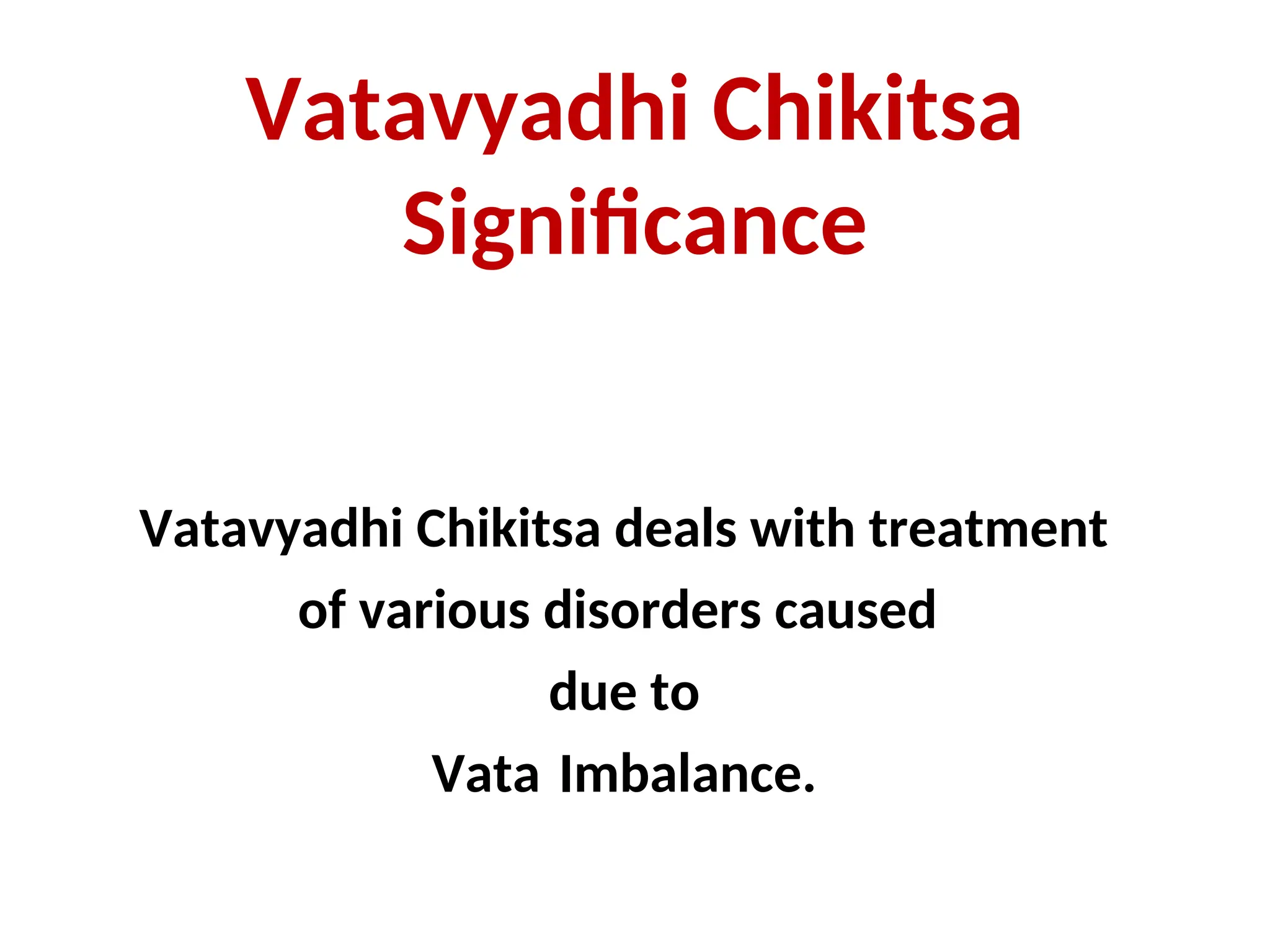 Vatavyadhi Chikitsa PPT for ayurveda bams.ppt