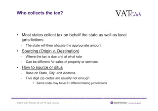 U.S. State and Local Indirect Tax Overview | PPT