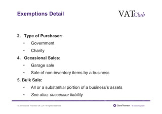 U.S. State and Local Indirect Tax Overview | PDF