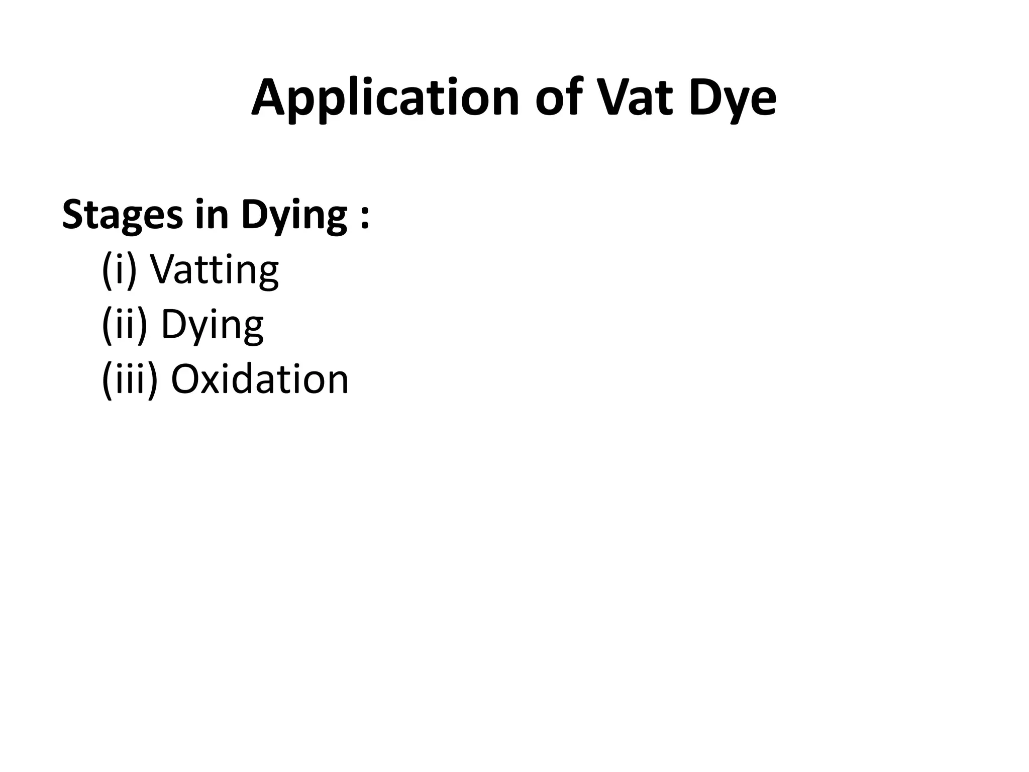 Vat Dye (Full PDF) | Vat Dye | PPTX
