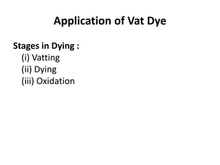 Vat Dye (Full PDF) | Vat Dye | PPTX