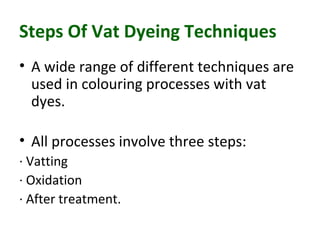 Vat+dyes | PPT | Candle and Soap Making | Arts and Crafts