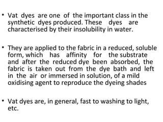 Vat+dyes | PPT