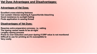 Vat Dyes Properties & Chemical Structure | PPTX