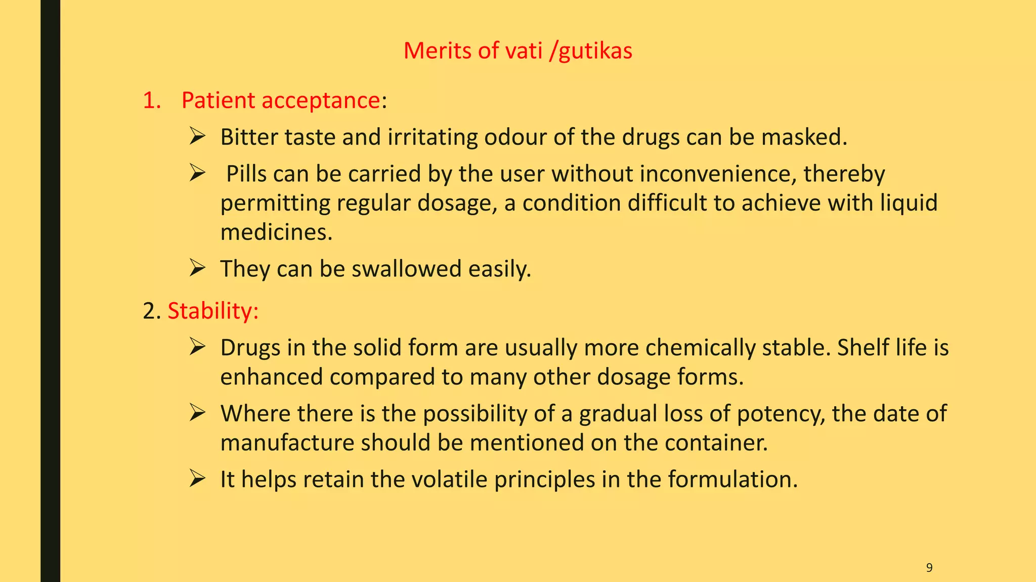 Vati/gutika:: Preparation and standardization | PPTX