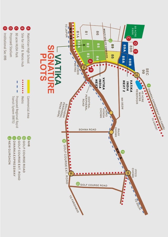 Vatika India Next Plots 700 Acre Township Sector 82, Gurugram | PDF