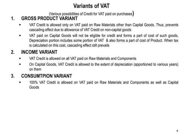 VAT in India by Mohmed Amin Mir | PPT