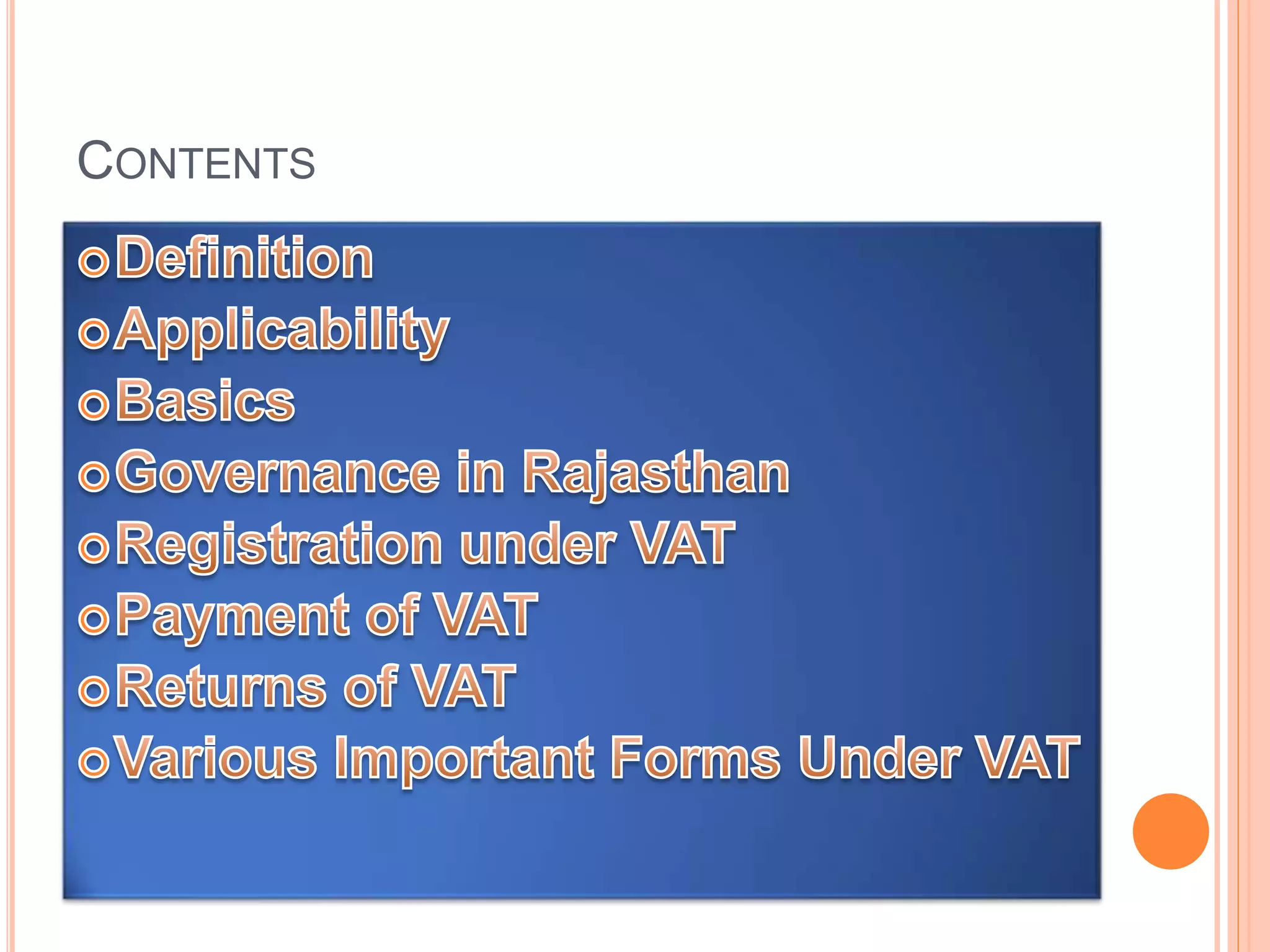 Introduction Of VAT | PPTX