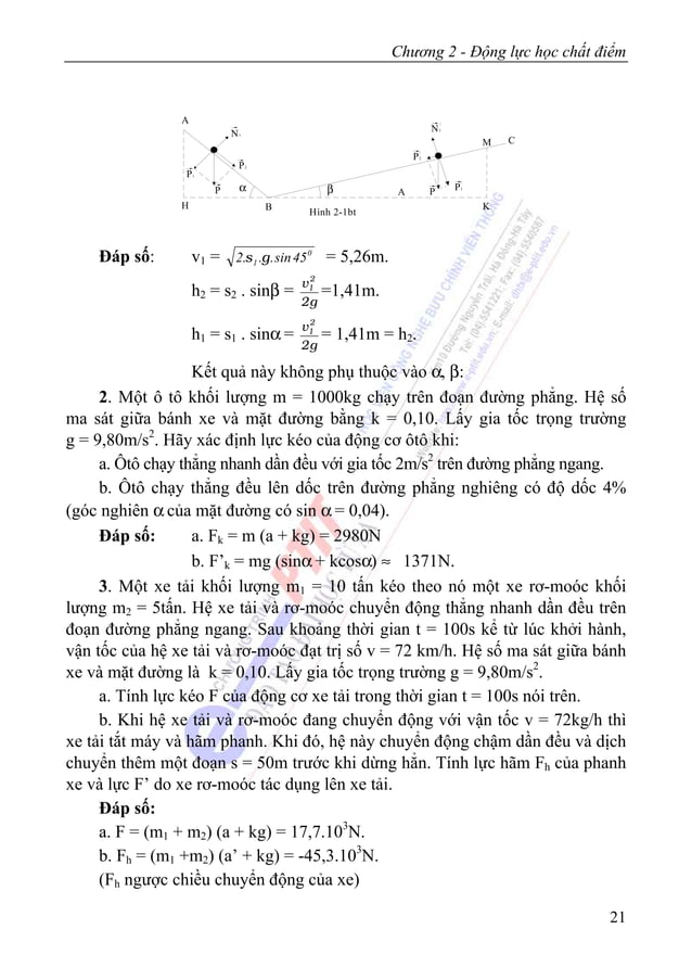 Vat ly dai cuong a1 bai tap | PDF