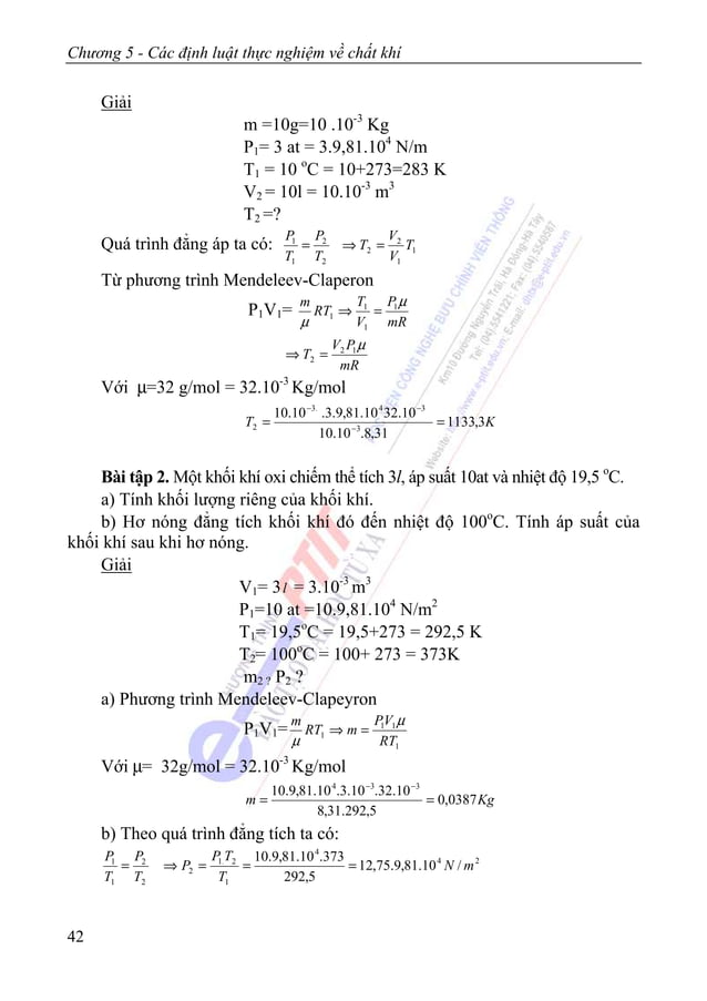 Vat ly dai cuong a1 bai tap | PDF