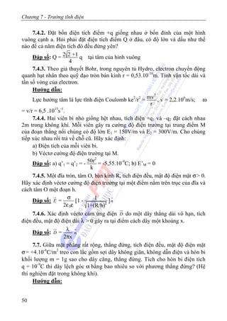 Vat ly dai cuong a1 bai tap | PDF