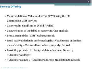 Vat mass validation services | PPT