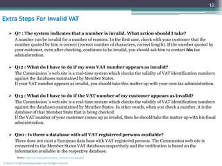 Vat mass validation services | PPTX