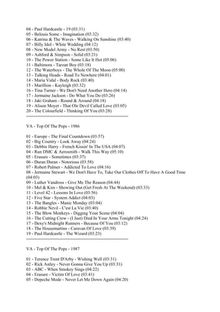 Va top of the pops 1964 2006 | DOC | Oldies/Adult Standards | Music