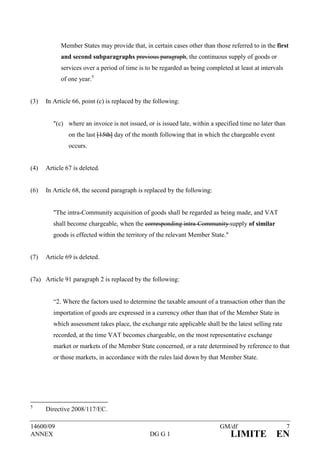 VAT directive proposal: E-Invoicing Not Equal To Paper Invoicing | PDF
