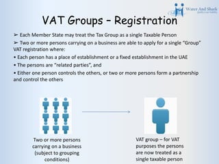 UAE VAT Overview - Water and Shark | PPTX