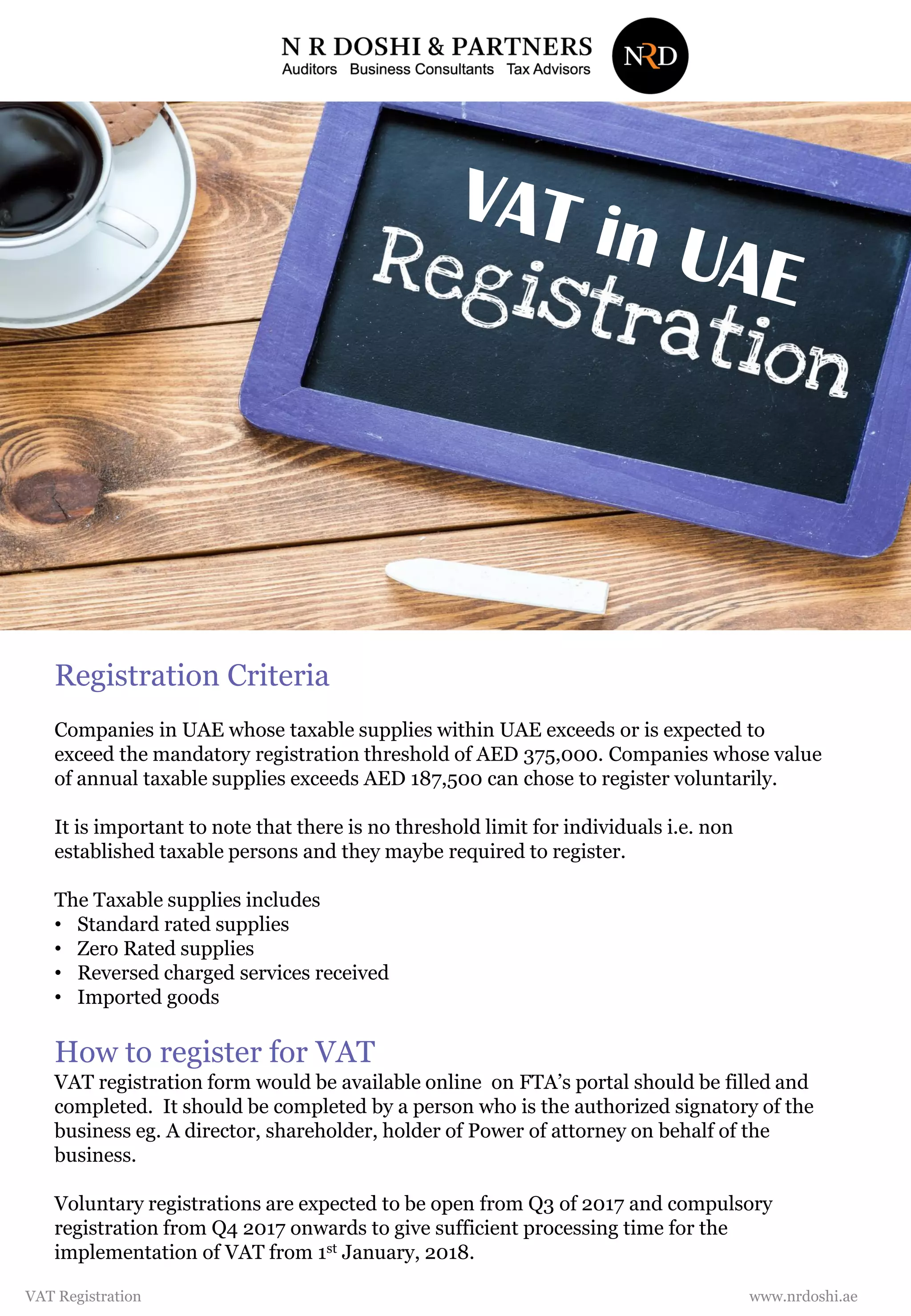 Vat Registration Procedure - Guide | PDF
