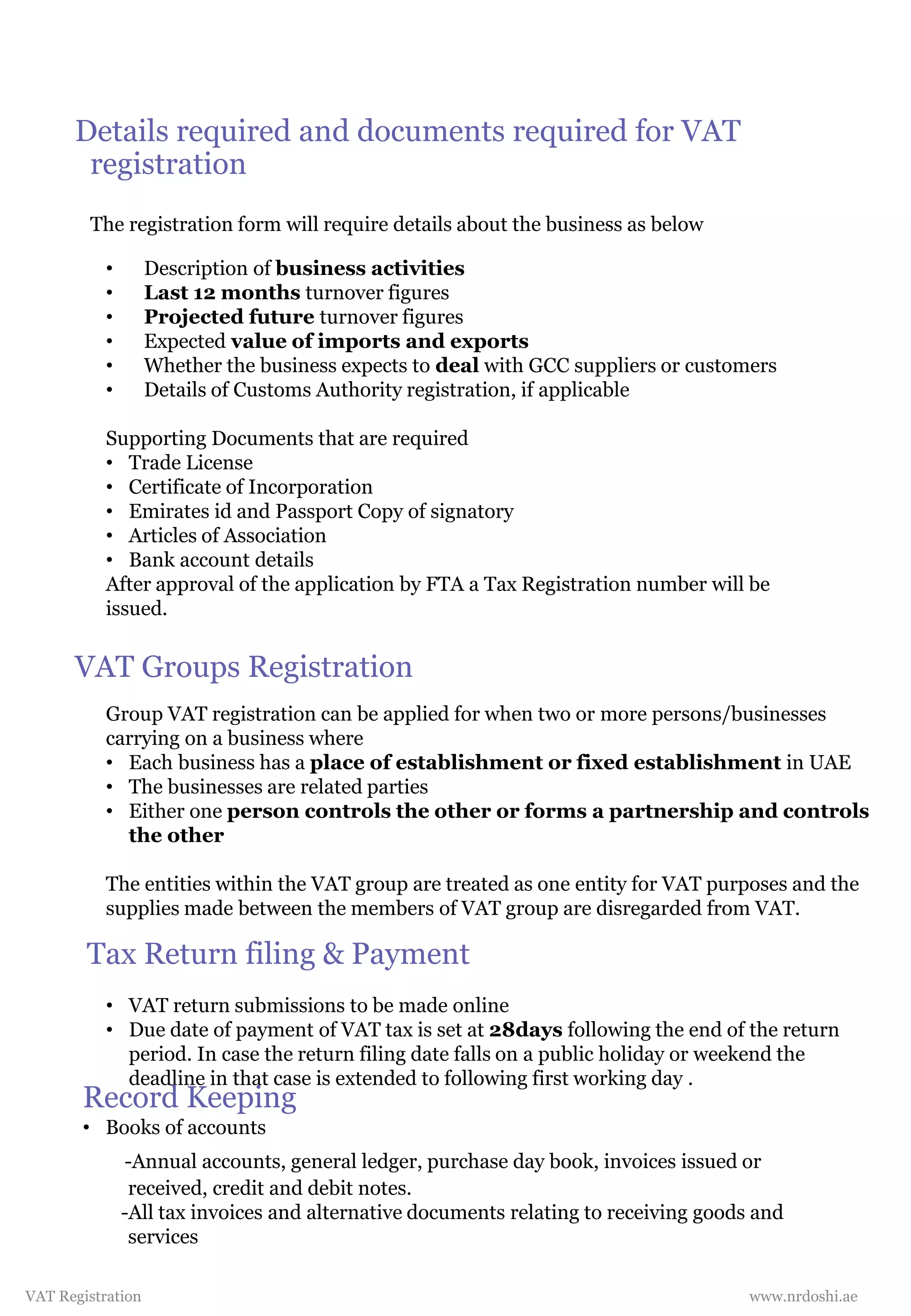 Vat Registration Procedure - Guide | PDF