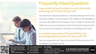 Vat return filing in uae | PDF