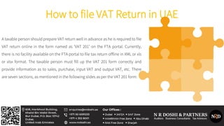 Vat return filing in uae | PPT
