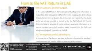 Vat return filing in uae | PPT