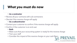 Domestic Vat Reverse Charge for the Construction Industry | PPT