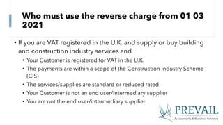 Domestic Vat Reverse Charge for the Construction Industry | PPT