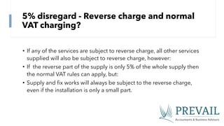 Domestic Vat Reverse Charge for the Construction Industry | PPT