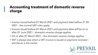 Domestic Vat Reverse Charge for the Construction Industry | PPT