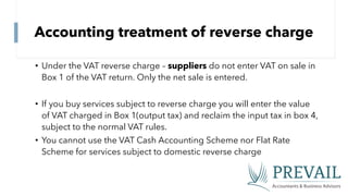 Domestic Vat Reverse Charge for the Construction Industry | PPT