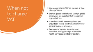 Vat rules of uk by wahida zahin | PPT