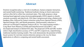 exploring human values through eeg and deep learning methods | PPTX