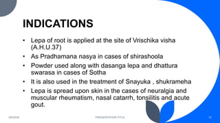 VATSANABHA visha signs & symptoms all in one | PPTX