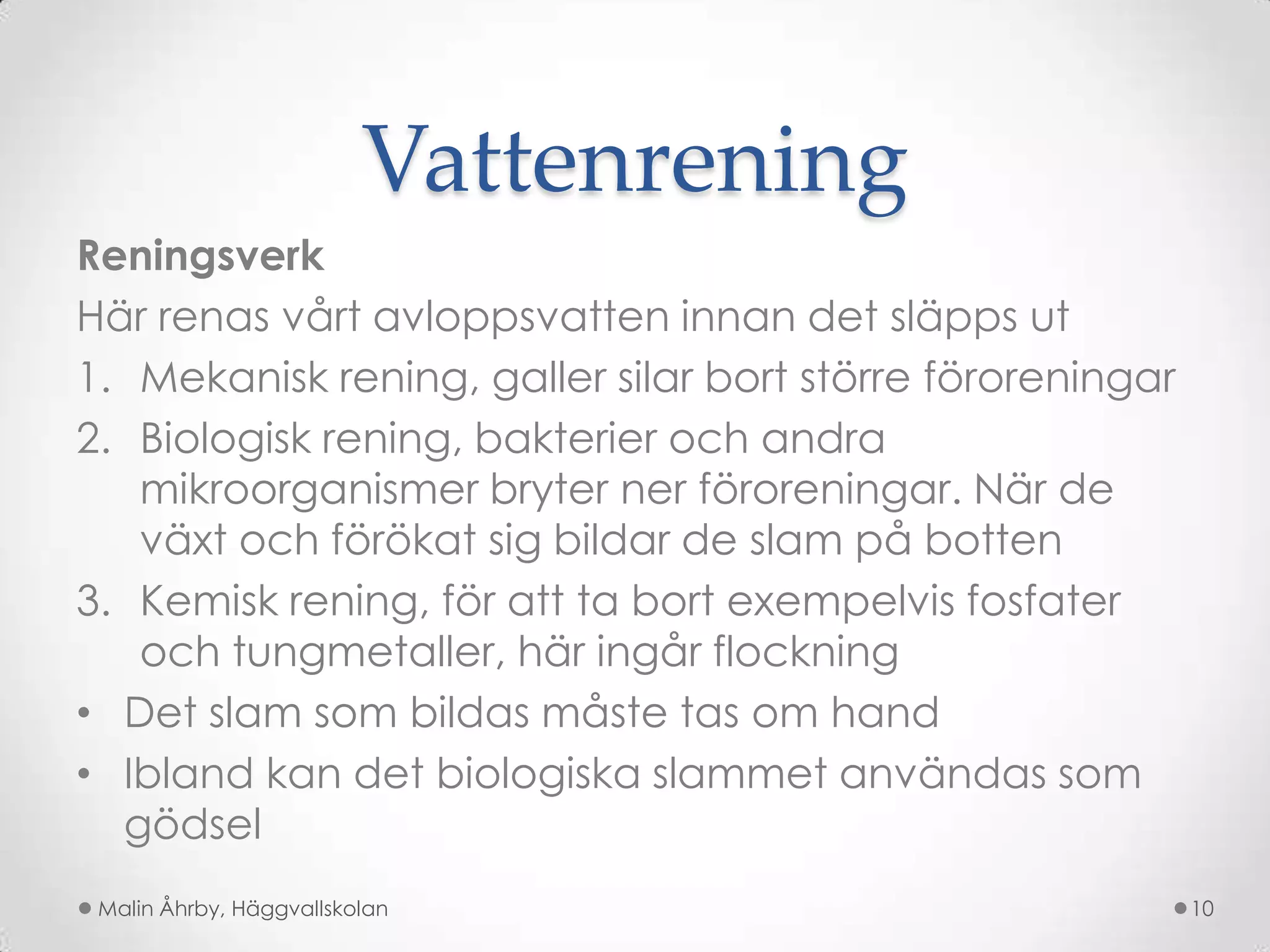 Vatten | PPTX