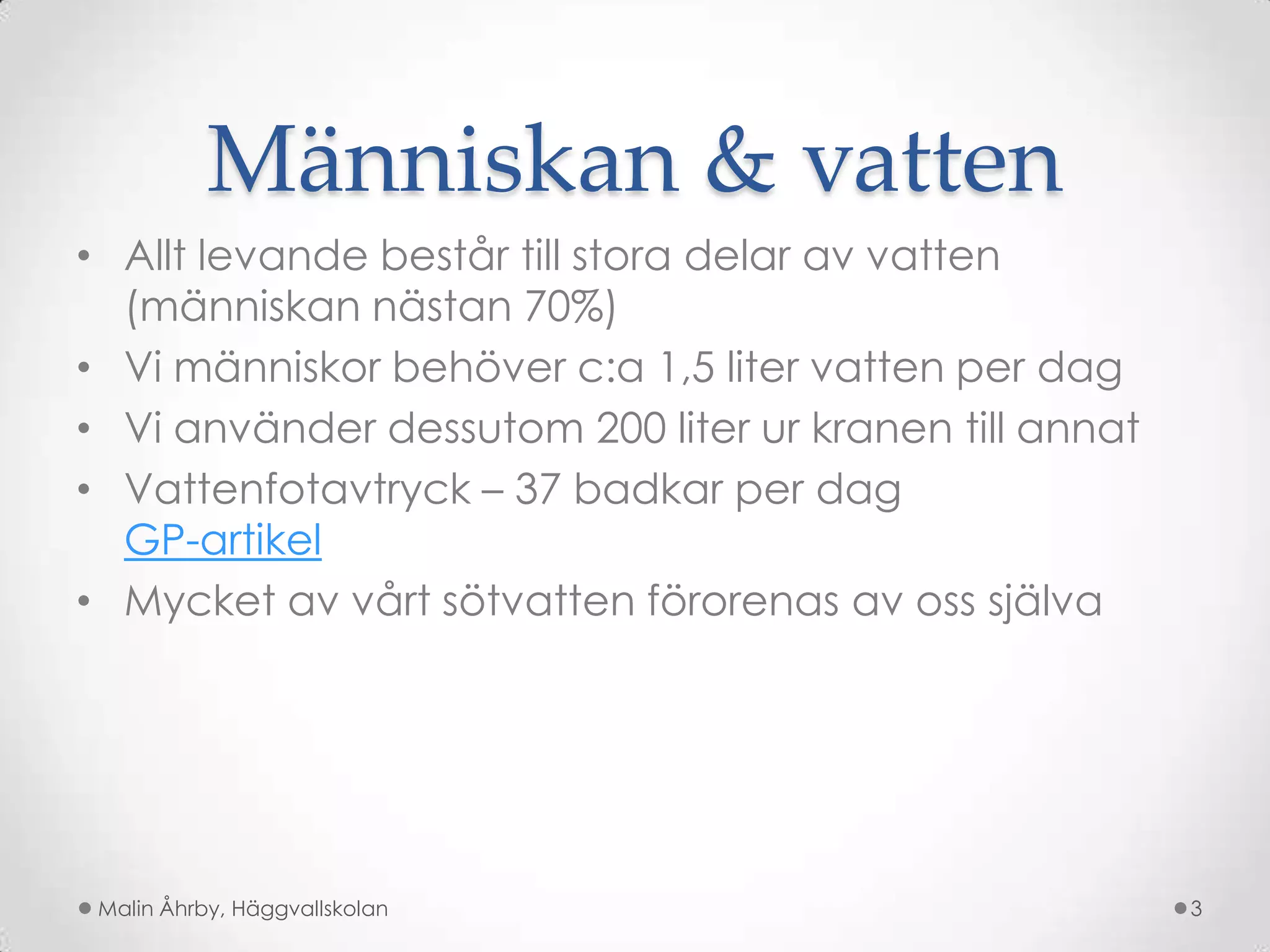 Vatten | PPTX