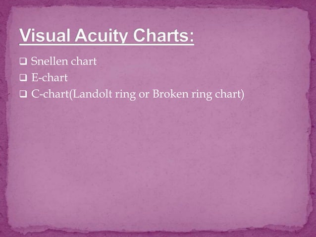 Visual acuity, visual acuity types and factors | PPTX | Eye and Vision ...