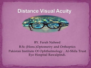 Visual acuity, visual acuity types and factors | PPTX