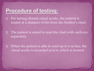 Visual acuity, visual acuity types and factors | PPTX