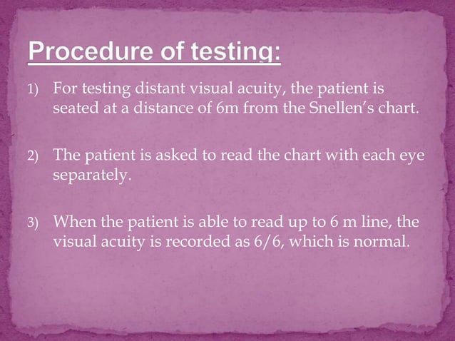 Visual acuity, visual acuity types and factors | PPTX | Eye and Vision ...