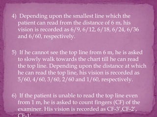 Visual acuity, visual acuity types and factors | PPTX