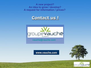 Presentation of Vauché Group | PPS