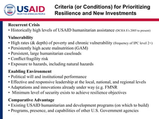 Institutionalizing resilience in USAID | PDF