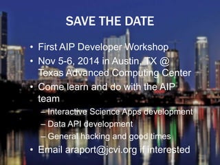aip_developer_overview_icar_2014 | PPTX