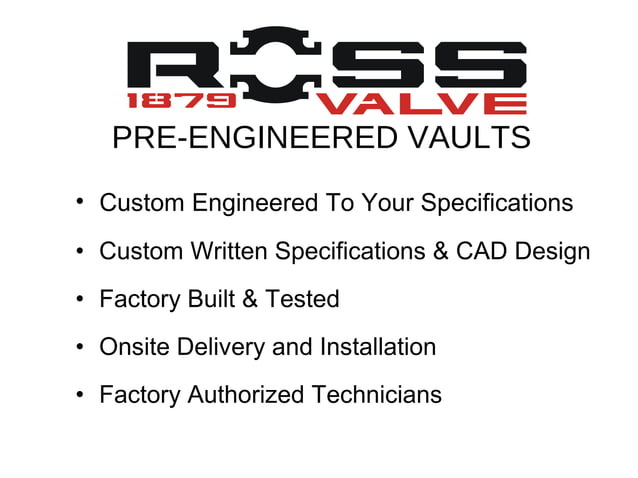 Pre Packaged Valve Vault | PPT